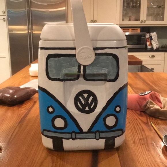 Igloo Cooler | Party Supplies | Vw Bus Hand Painted Cooler | Poshmark